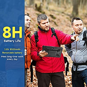 GHKJOK Rugged Windows Tablet 8-Inch 4G Windows 10 Tablet LTE with Removable Battery : IP67 Waterproof/GPS/Dual Wi-Fi/8500mAh 3.8V /Ethernet Port /4GB+64GB for Enterprise Field Mobility