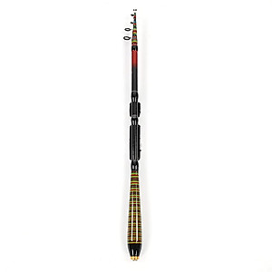 Fishing Rod, Telescopic Fishing Rod Carbon Sea Fishing Rod Portable Spinning Pole Hand Fishing Accessory(180cm)