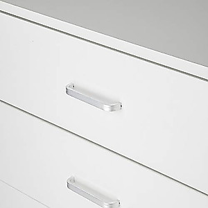 Kcelarec Wooden 3 Drawer Dresser, Modern Chest of Drawers Cabinet for Bedroom Hallway Living Room, White