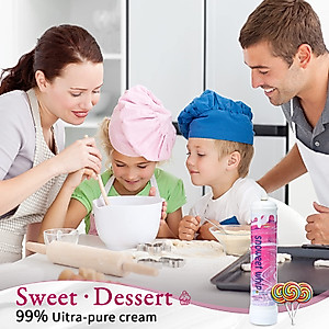 Whipped Cream Chargers Cylinder 615 gram Pure N2O 1 Liter Nitrous Tank Whipped Cream Cylinder Nitrous Oxide 6 Cylinders (Rainbow Candy Flavor)