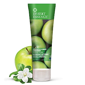 Desert Essence Green Apple & Ginger Shampoo & Conditioner Bundle - 8 Fl Ounce - Volume For Fine Hair - Natural - Deep Moisturizing - Antioxidants - Maca Root - Softer & Shinier - Smooth & Silky