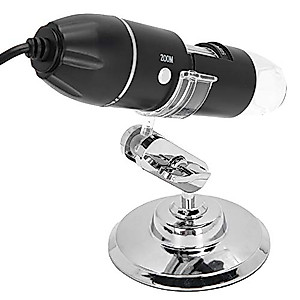 Digital Microscope, 1600X HD Handheld USB Digital Microscope Magnification Coin Microscope Portable Electronic Microscope Inspection Camera with 8 Adjustable LED Lights Kids Outside Use