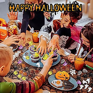 270 PCS Halloween Vase Fillers Includes Mini Acrylic Pumpkin Cute Ghost Mini Skull Head Small Witch Hats, Halloween Party Table Decoration Halloween Decorations Tiered Tray Decor