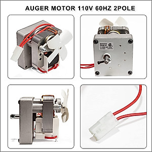 Universal Auger Motor, 120V 2.0RPM Replacement Motor for Pit Boss and Traeger Pellet Smoker Grills