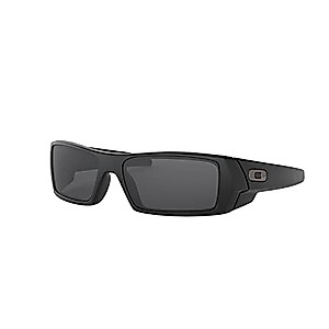 Oakley Gascan OO9014 03-473 Matte Black/Grey Sunglasses For Men Bundle Leash +VISIOVA Accessories