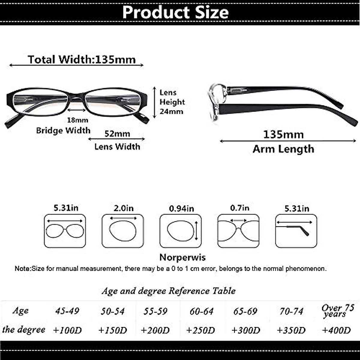 NORPERWIS Reading Glasses 5 Pairs Spring Hinge Comfort Fashion Quality Readers for Men and Women (5 Pack Mix Color, 3.00)