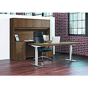 HON Define Executive Leather Chair - High-Back Office Chair for Computer Desk, Black (HVL108)