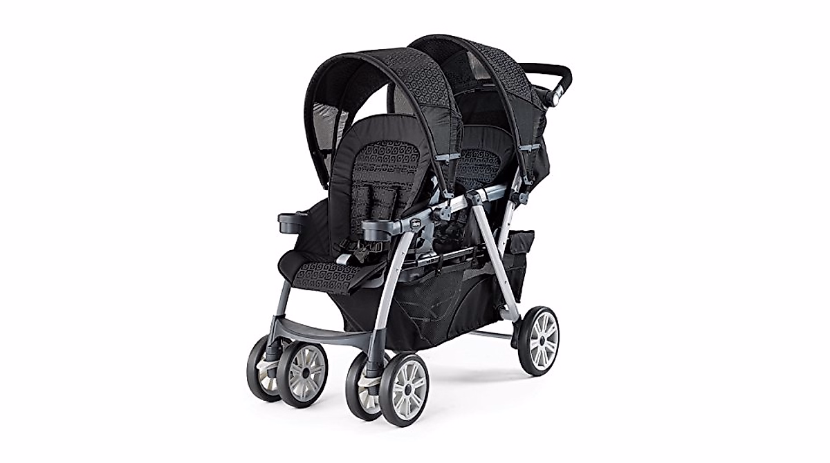 Chicco Cortina Together Double Stroller | 2 Kids, 2 Car Seats