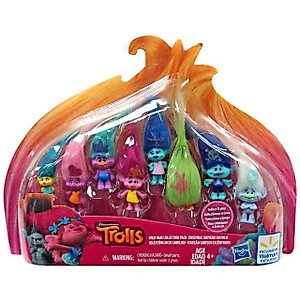 Dreamworks Trolls Movie Exclusive Wild Hair Collection Pack (8 Mini Trolls), 1.25 Inches
