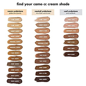 e.l.f. Camo CC Cream, Color-Correcting Full Coverage Foundation With SPF 30, Creates A Natural Finish, Vegan & Cruelty-Free, Fair 120 N, 1.05 Oz