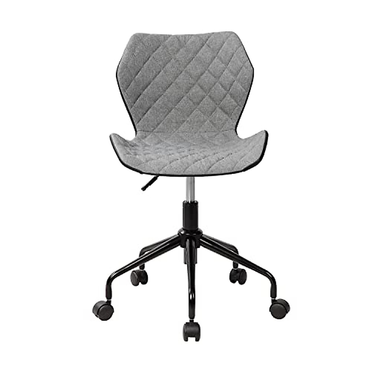 Techni Mobili Deluxe Modern Office Armless Task Chair, Grey 21.5D x 21W x 31H in