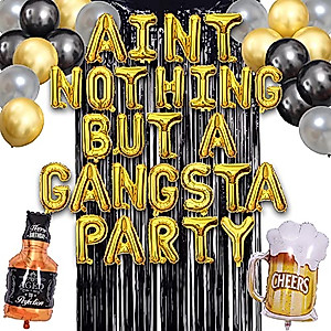Aint Nothing But A Gangster Party Decorations 90s Party Decorations for Adults Cholo Party Decorations Homies Party Decorations Early 2000s Freaknik Lowrider Party Decorations Hip Hop Party Decoration
