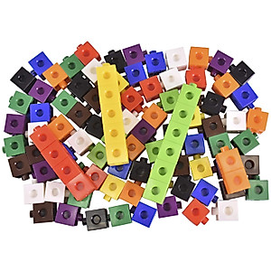 Childcraft Linking Cube Set, 3/4 Inches, Assorted Colors, Set of 100 - 264681