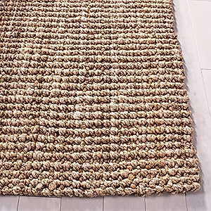 MARTHA STEWART x SAFAVIEH 5' x 7' Natural MSR9551A Handmade Farmhouse Jute Area Rug