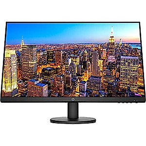 HP P27v G4 27 Inch IPS LED Backlit Monitor 2-Pack Bundle with FHD 1920 x 1080, Blue Light Filter, HDMI, VGA