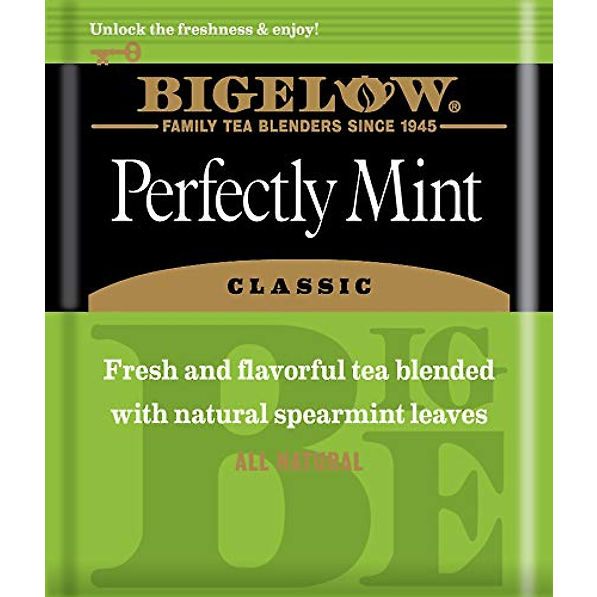 Bigelow Perfectly Mint Black Tea, Caffeinated, 20 Count (Pack of 6), 120 Total Tea Bags
