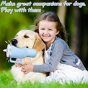 BUAEL Funny Tumbler with Handle Cup Dog Toys,Cute Squeaky Dog Toys Cup, Safety Design Dog Toys for Small Dogs/Large Dogs/Medium Size Dog Toy Replica of 30 oz Cup (Blue)