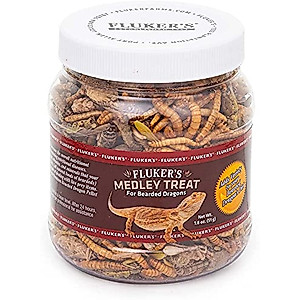 Fluker's Bearded Dragon Medley Treat Food 1.8oz - Includes Attached DBDPet Pro-Tip Guide