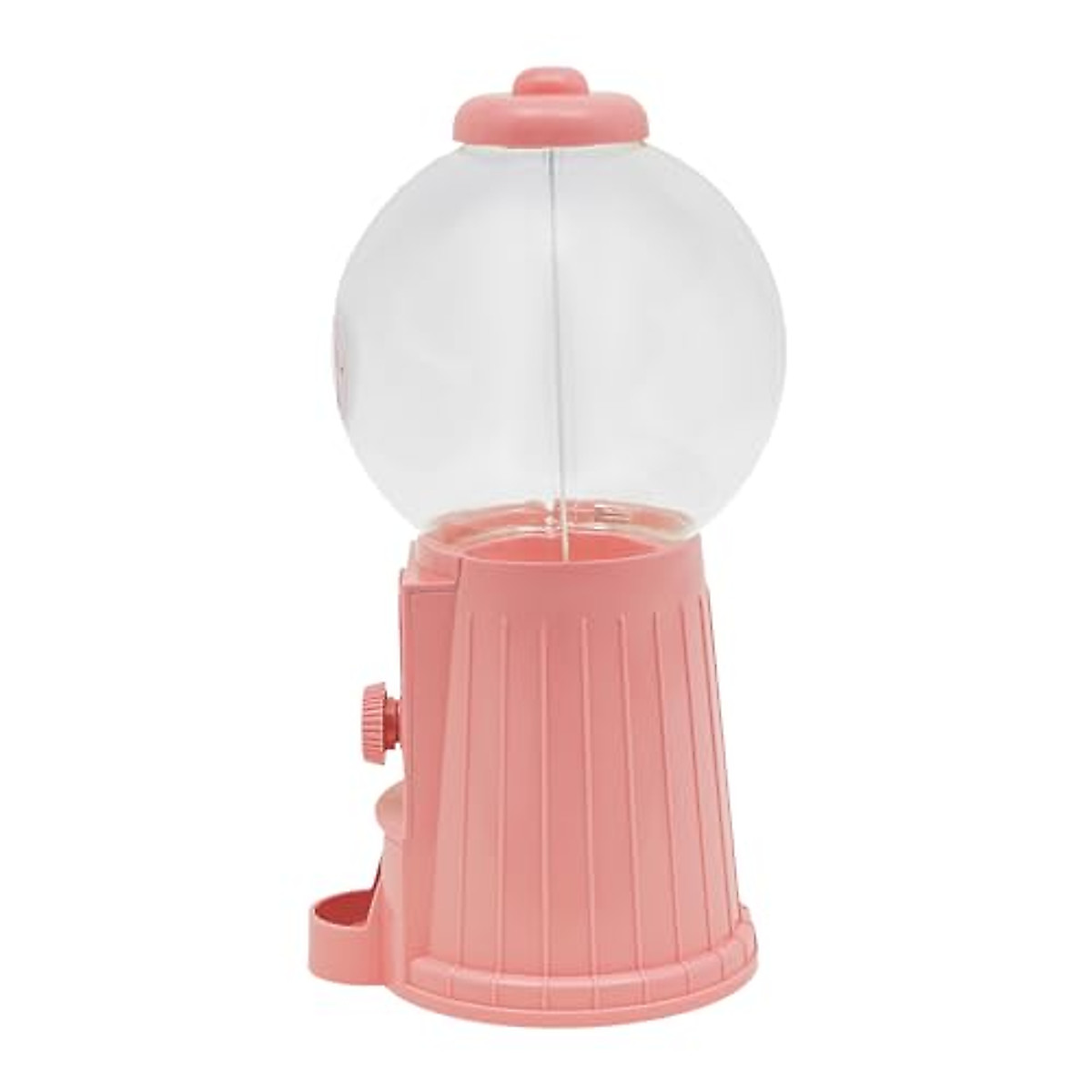 Candy Dispenser,Manual Mini Candy Machine Dispense,Freestanding Ball Bulk Vending Machine,Classic Bubble Capsule Toys Candy Dispenser,for Home,Retail Store,Amusement Park,Shopping Mall(Pink)