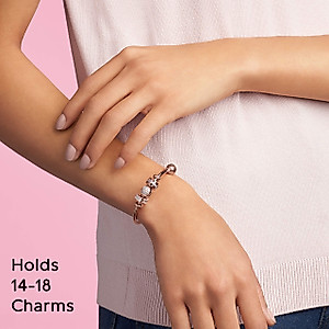 PANDORA Rose Open Bangle, Logo Caps