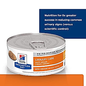 Hill's Prescription Diet c/d Multicare Urinary Care with Chicken Wet Cat Food, Veterinary Diet, 5.5 oz. Cans, 24-Pack