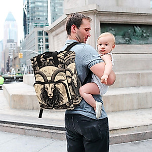 xigua Goat Symbol Diaper Bag Backpack Multi Function Baby Changing Bags Waterproof Large Capacity Travel Back Pack for Mom Dad