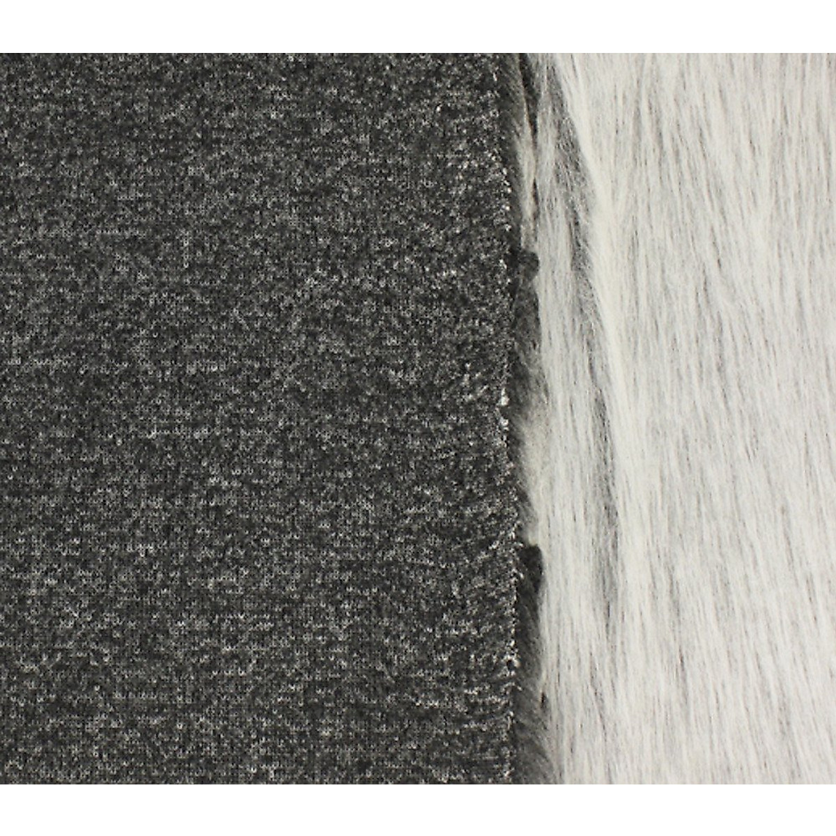 Faux Fur Fabric Long Pile Monkey Shaggy Gray Frost / 60" Wide/Sold by The Yard