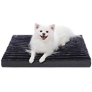Vonabem Small Dog Bed Washable with Removable Cover Waterproof, Dog Crate Beds for Small Dogs Cats, Soft Flannel Anti-Slip Pet Beds Kennel Pad 24 inch