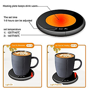 Coffee Mug Warmer,Coffee Warmer with Auto Shut Off for Home Office Desk, Coffee Cup Heater Smart Temperature Settings,Candle Wax Heating Plate.