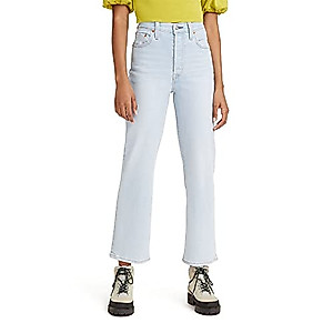 Levi's Women's Ribcage Straight Ankle Jeans, Fall Storm-Light Indigo, 27