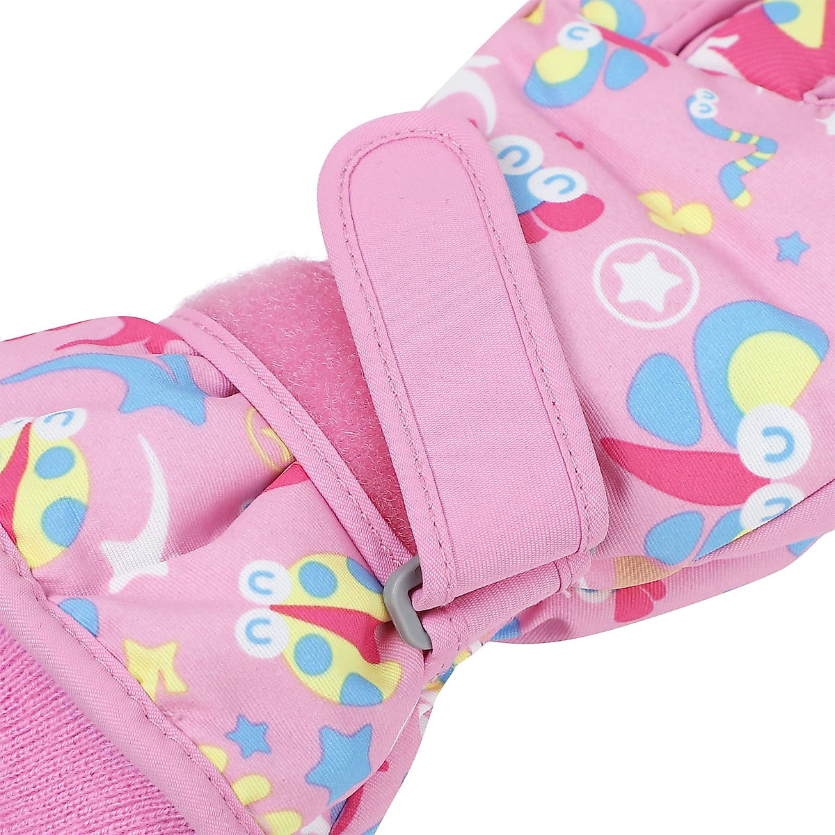 Winter Gloves for Kids Waterproof Boys Girls Snow Ski Gloves Toddler Snowboarding Gloves Windproof Pink S