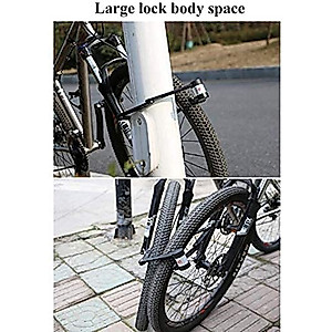 Bike Lock, Six-Section Folding Lock, Safety MTB Folding Bike Lock Professional Anti-Theft Alloy Steel Foldable Bicycle Lock(Color:Blue)
