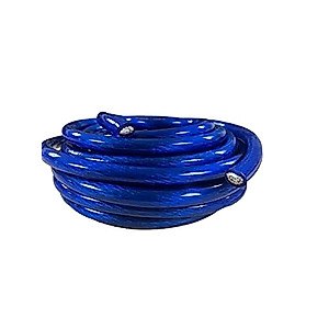 IMC Audio 1/0 Gauge CCA Power Blue Wire Cable (10ft Blue) Battery Cable Wire, Automotive, Car Audio Speaker Home Stereo System, RV Trailer, Amp Wiring 0 Guage Power Wire Cable 0 Car Audio