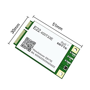 433MHz 470MHz Lora Wireless Module E22-400T33E 33dbm 12KM Mini PCI-e UART RS485 RS232 USB LBT RSSI Relay Networking