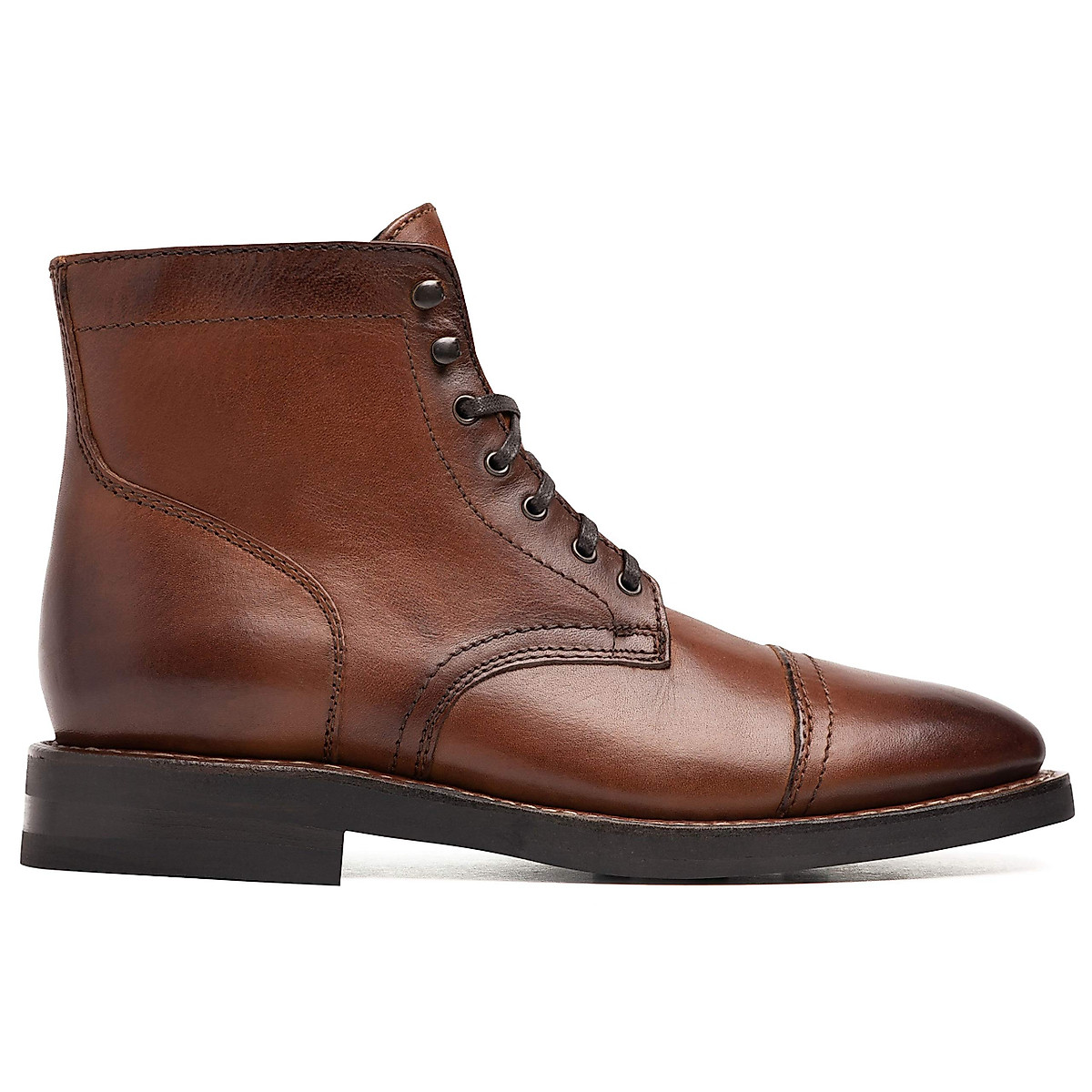 Men's Captain Lace-Up Boot, Brandy, 12