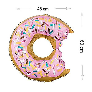 KUNGOON Ice Cream Bar Balloons Decorations,Summer Ice Cream and Donut Balloons Kit for Birthday Baby Shower Wedding Party Decorations.
