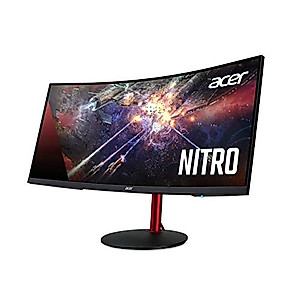 Acer Nitro XZ342CK Pbmiiphx 34" 1500R Curved WQHD (3440 x 1440) VA Gaming Monitor with AMD Radeon Freesync, VESA Certified DisplayHDR400, 95% sRGB, 144Hz, 1ms VRB (Display Port & 2 x HDMI 2.0 Ports)