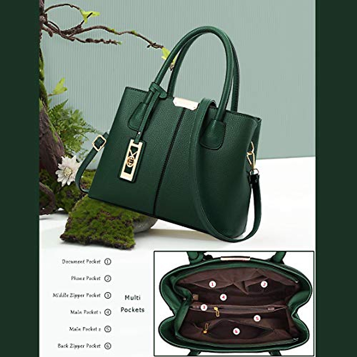 COCIFER Women Top Handle Satchel Handbags Shoulder Bag Tote Purse Messenger Bags