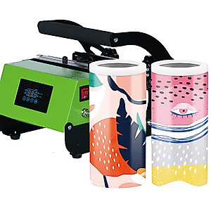 Ninth DIY Transfer Sublimation Blanks Can - 11 oz Stainless Steel Beer Can Insulated Cooler Beer Holder Sublimation Skinny Blanks Can with Splashproof Lid, Non-slip silicone Base