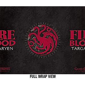 Game of Thrones OFFICIAL Targaryen Sigil 24 oz Insulated Canteen Water Bottle, Leak Resistant, Vacuum Insulated Stainless Steel with Loop Cap, Black