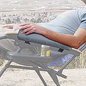 YUJHON Zero Gravity Chair Cushion for Arm Rest Foldable and Soft Chair Armrest Pads Relieve Your Elbows and Forearms Suitable for Outdoor and Lawn Loungers, Reclining Patio Lounge Chairs(2 Pack)