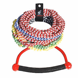 Airhead Water Ski Rope with Radius Handle, 8 Section for Water Skis, Wakeboards and Kneeboards