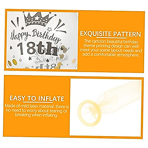 Abaodam 2 Packs balloon happy birthday ballons happy birthday banners decorative holiday garland arch decor ballon garland latex 18th banner birthday theme emulsion suite photo