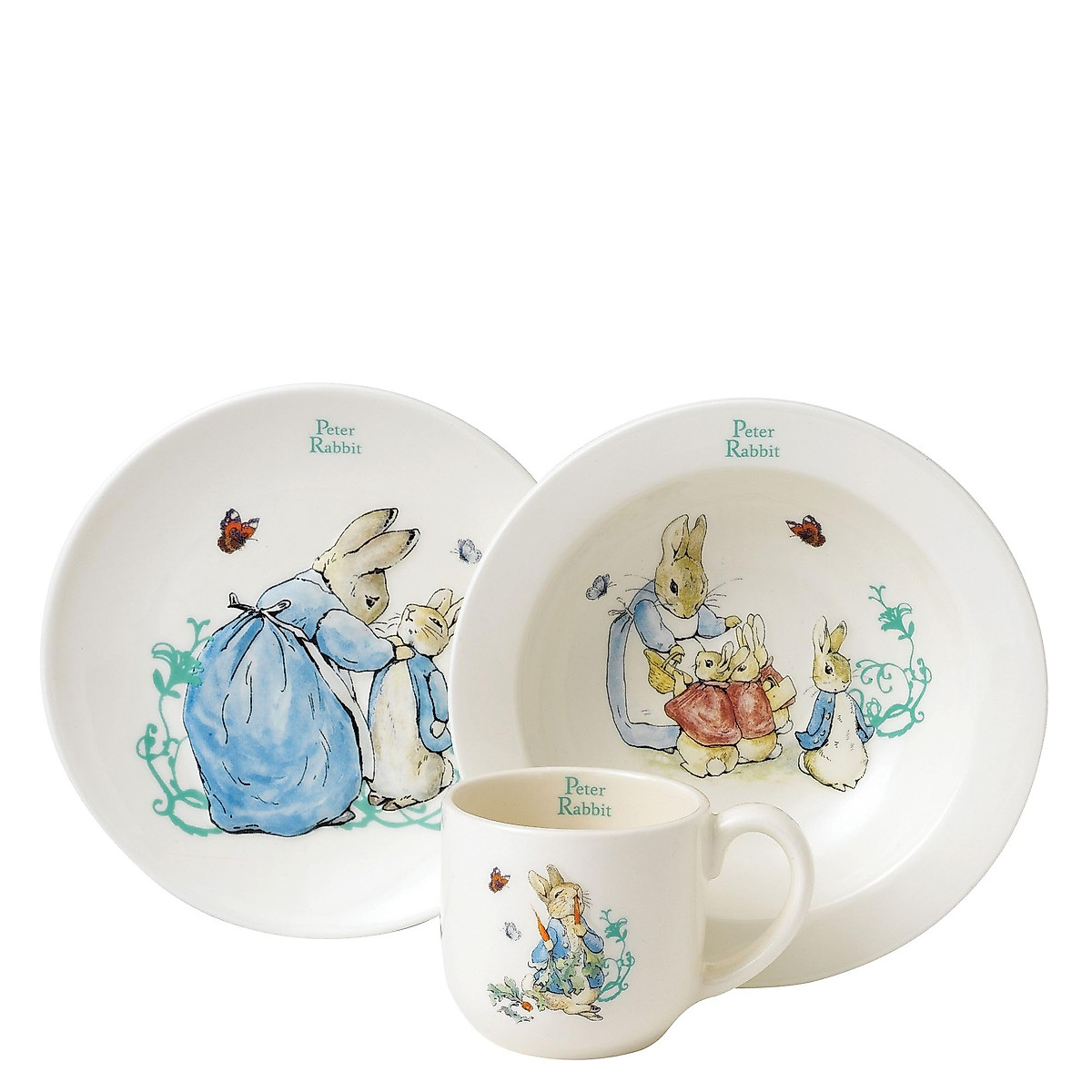 Beatrix Potter Peter Rabbit 3 Piece Nurse Set, White