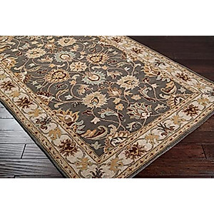 Mark&Day Area Rugs, 2x8 Paris Traditional Khaki Runner Area Rug, Brown/White/Beige Carpet for Hallway, Bedroom or Kitchen (2'6" x 8' Runner)