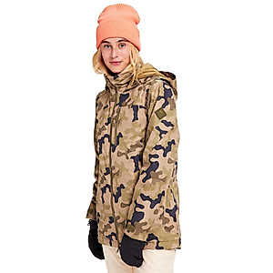 Burton Women's Standard Lelah Jacket, Martini Olive Terra Camo, Medium