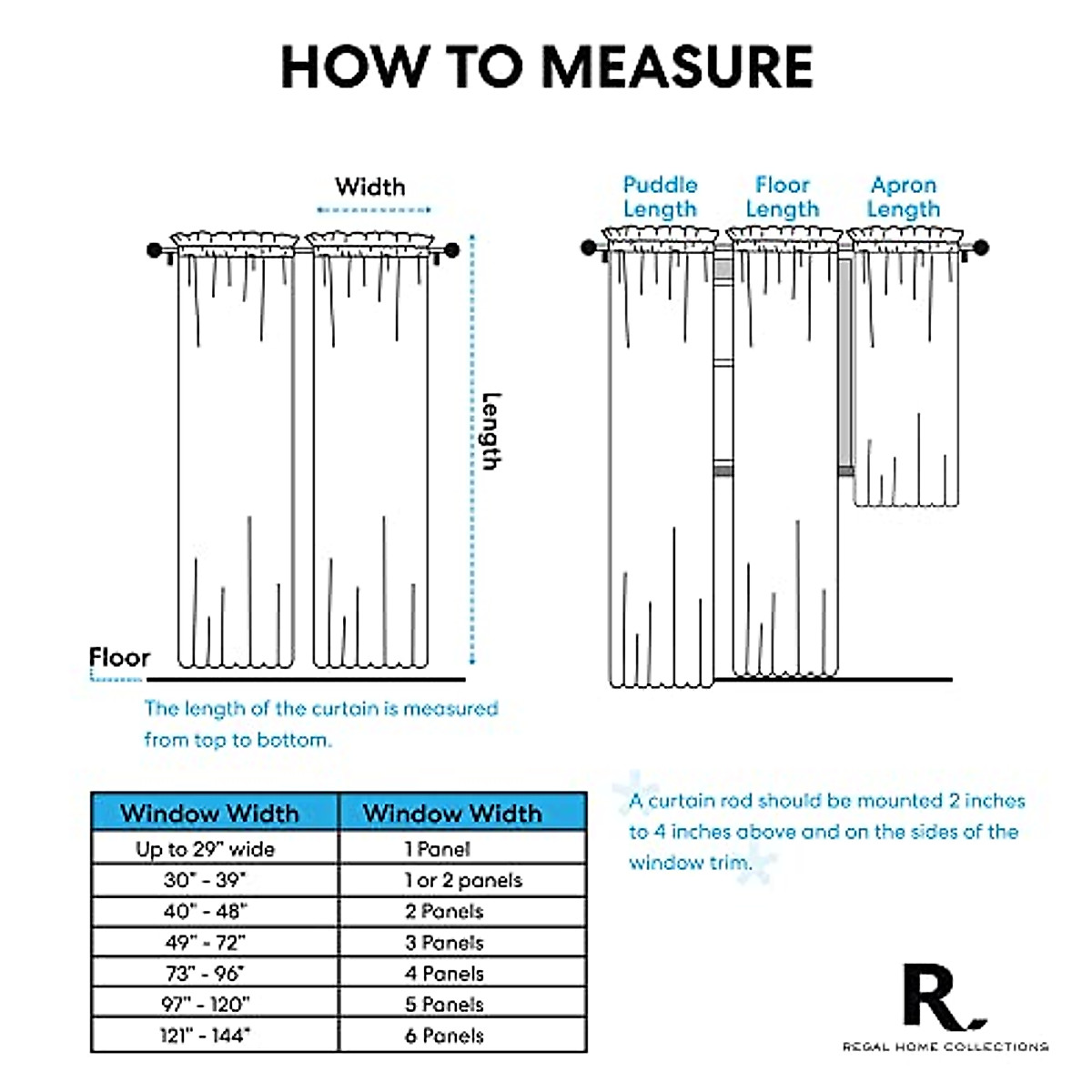 Regal Home Collections Regency 5-Piece Beaded Window Curtains - 50in W x 84in L Curtain Panels with Beaded Waterfall Valance and 2 Tiebacks - Bedroom Curtains - Living Room Curtains (Gold)