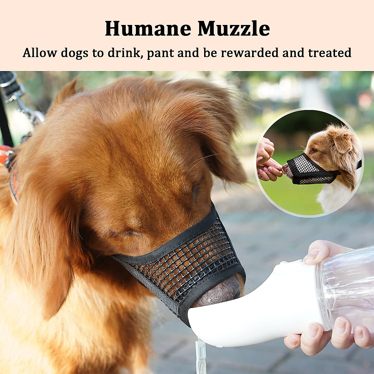 Mayerzon Soft Mesh Muzzles for Small Medium Large Dogs