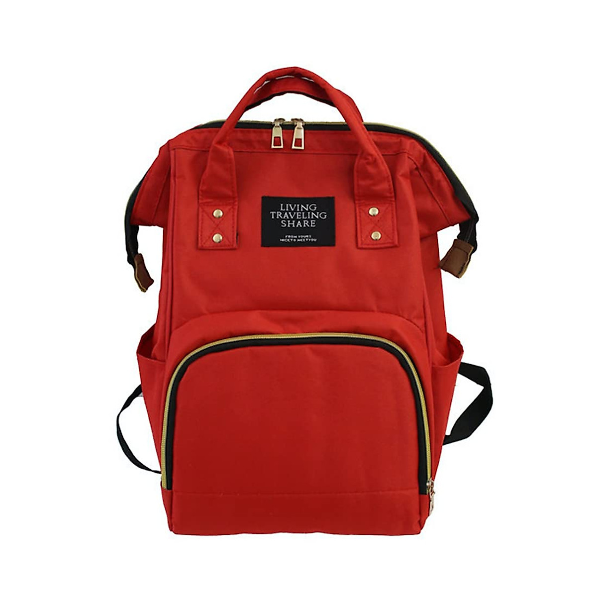 Mecllis Diaper Bag Nappy Bag Backpack Travel Casual Basic Backpack Waterproof Multi-Function for Baby red