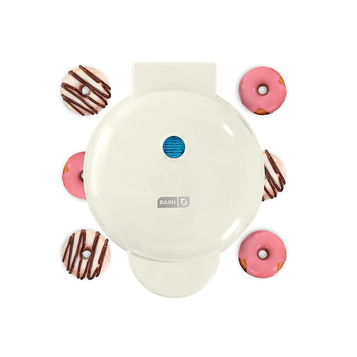 Dash Mini Donut Maker Machine for Kid-Friendly Breakfast, Snacks, Desserts & More with Non-stick Surface, Makes 7 Doughnuts - Cream